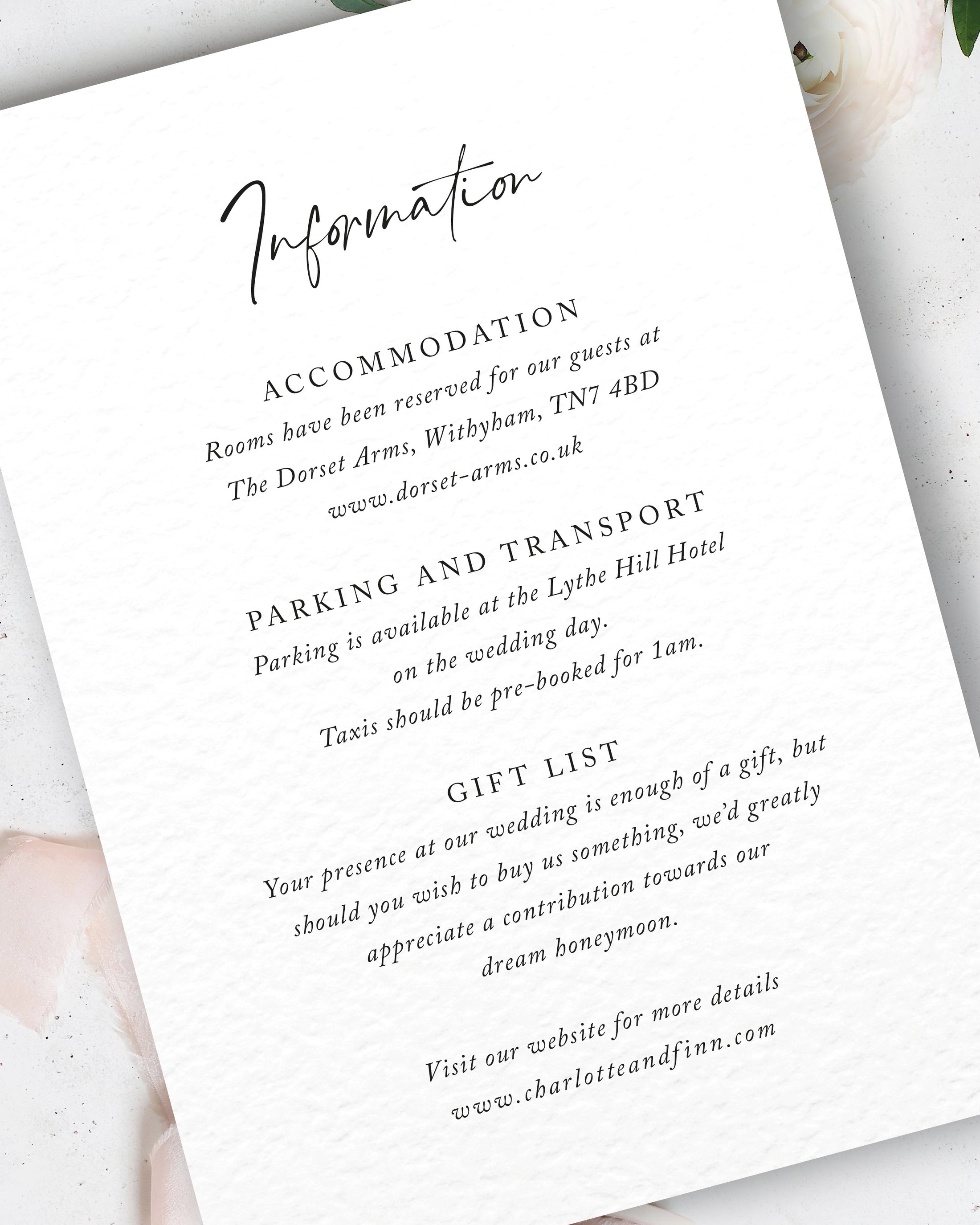 Charlotte Illustrated Venue Wedding Invitation Set – Bloom Invitations